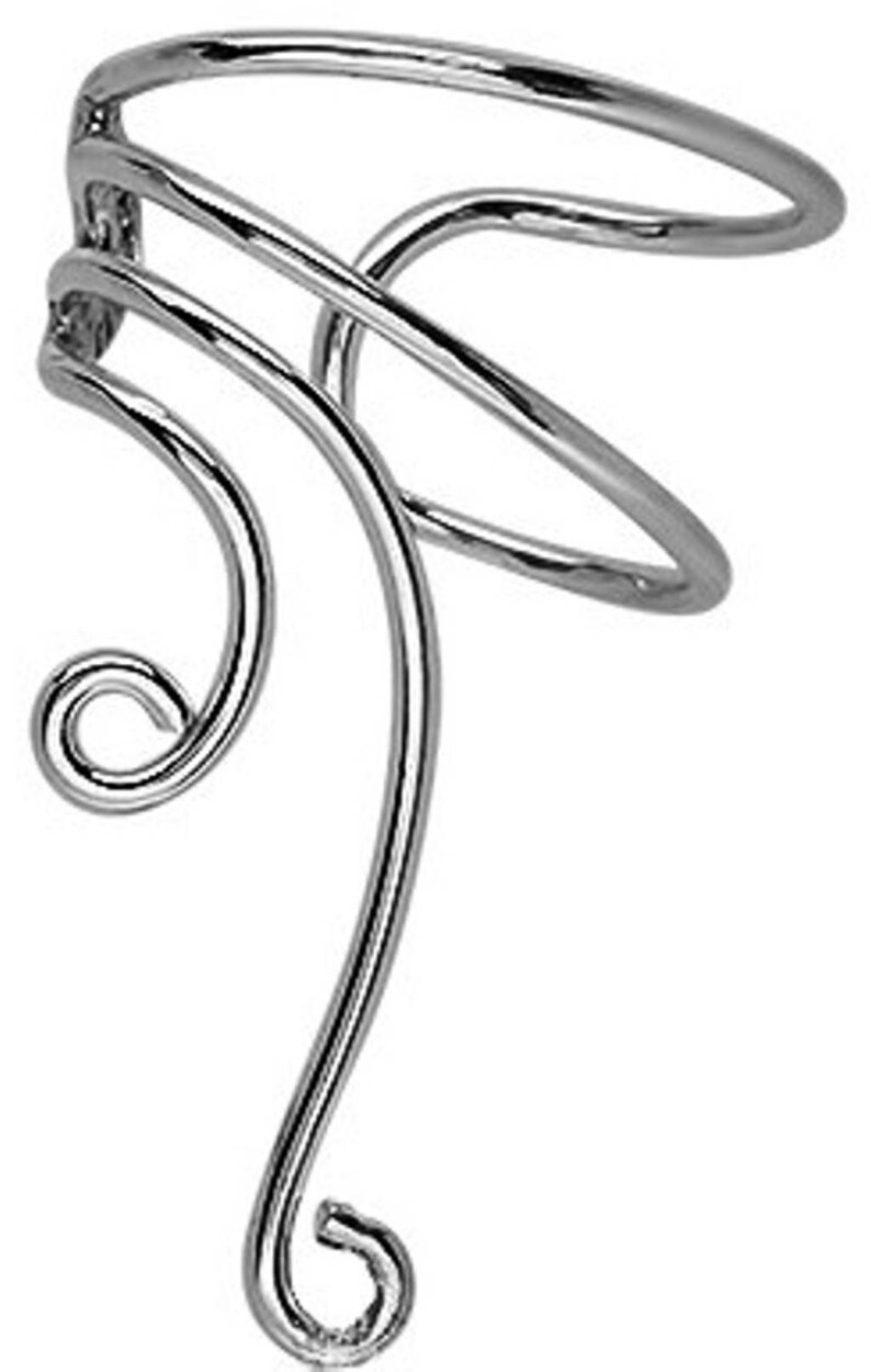 Ear Charms® Simple Curly Wave Ear Cuff Cartilage Wrap Earrings | Etsy