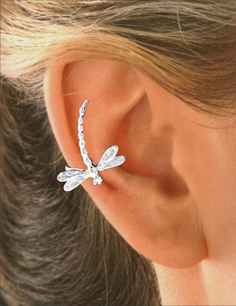 Dragonfly (small) Ear Cuff - Etsy