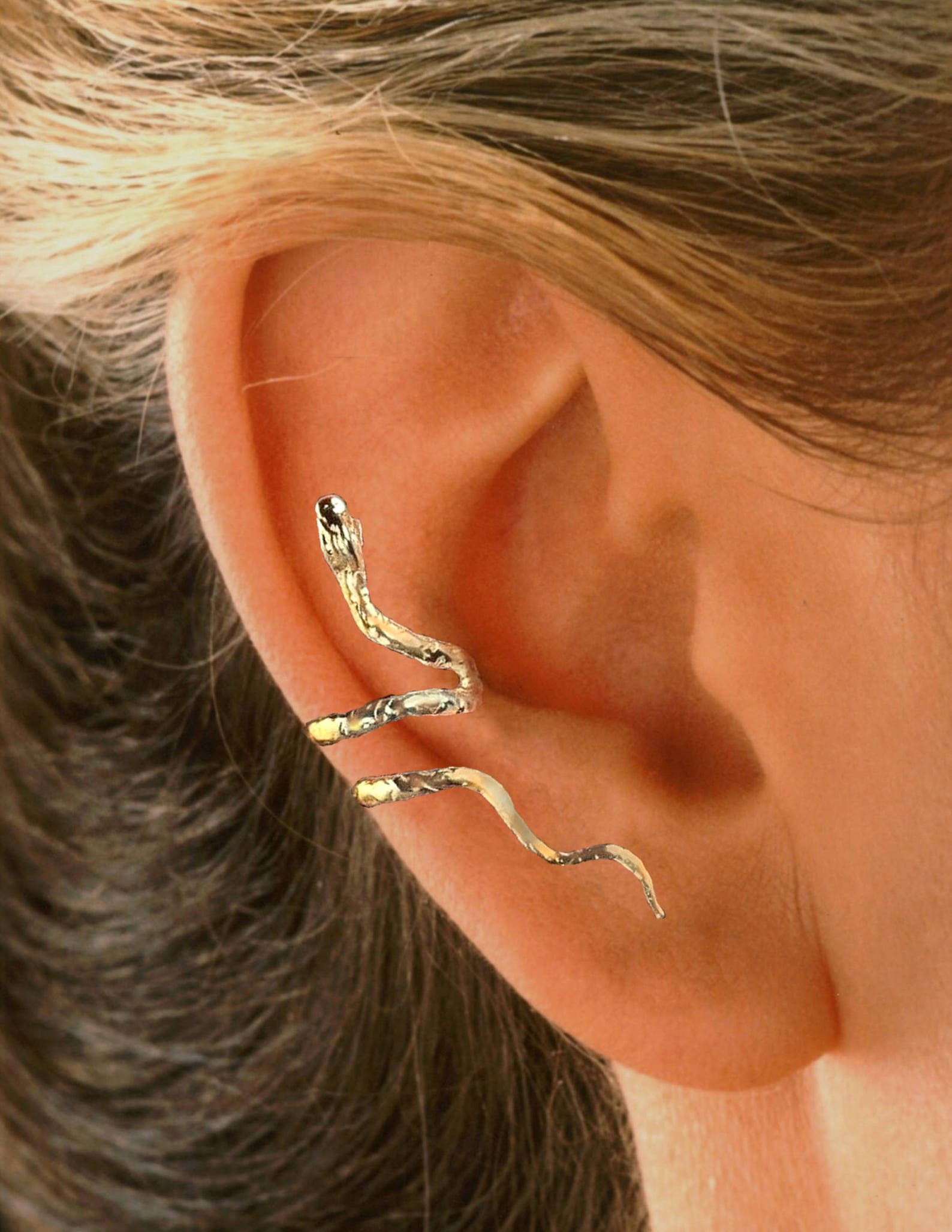 Ear Charms® Snake Ear Cuff Non-pierced Earring Crawler in - Etsy