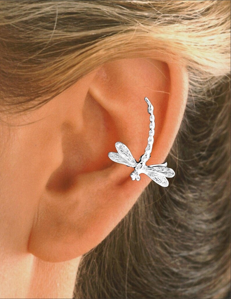 Dragonfly (small) Ear Cuff - Etsy
