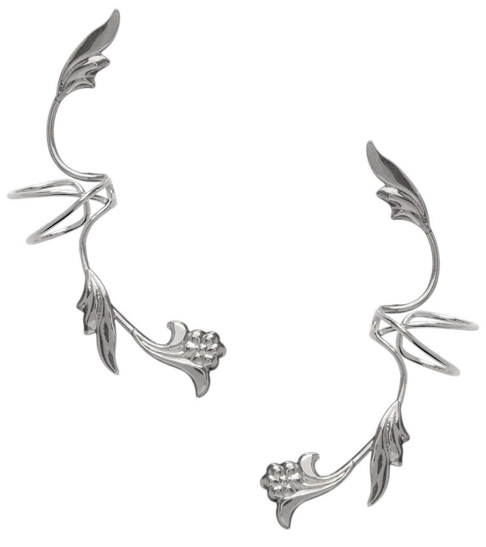 Ear Charms® Beautiful Flower / Leaf Ear Cuff Non-pierced Full Ear Spray ...
