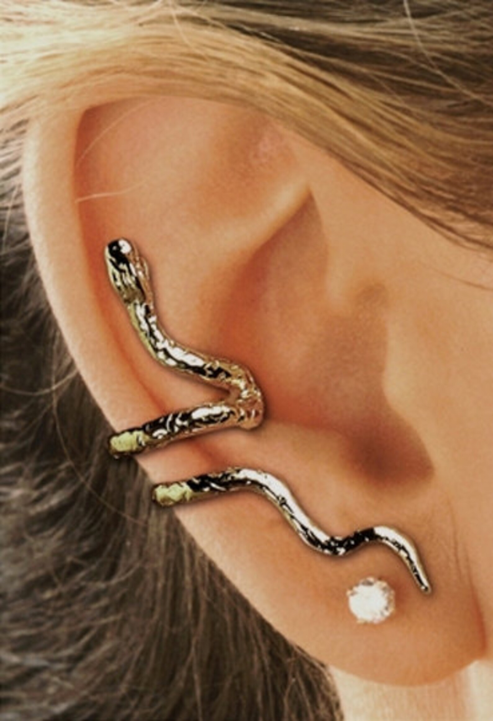 Ear Charms® Snake Ear Cuff Non-pierced Earring Crawler in | Etsy