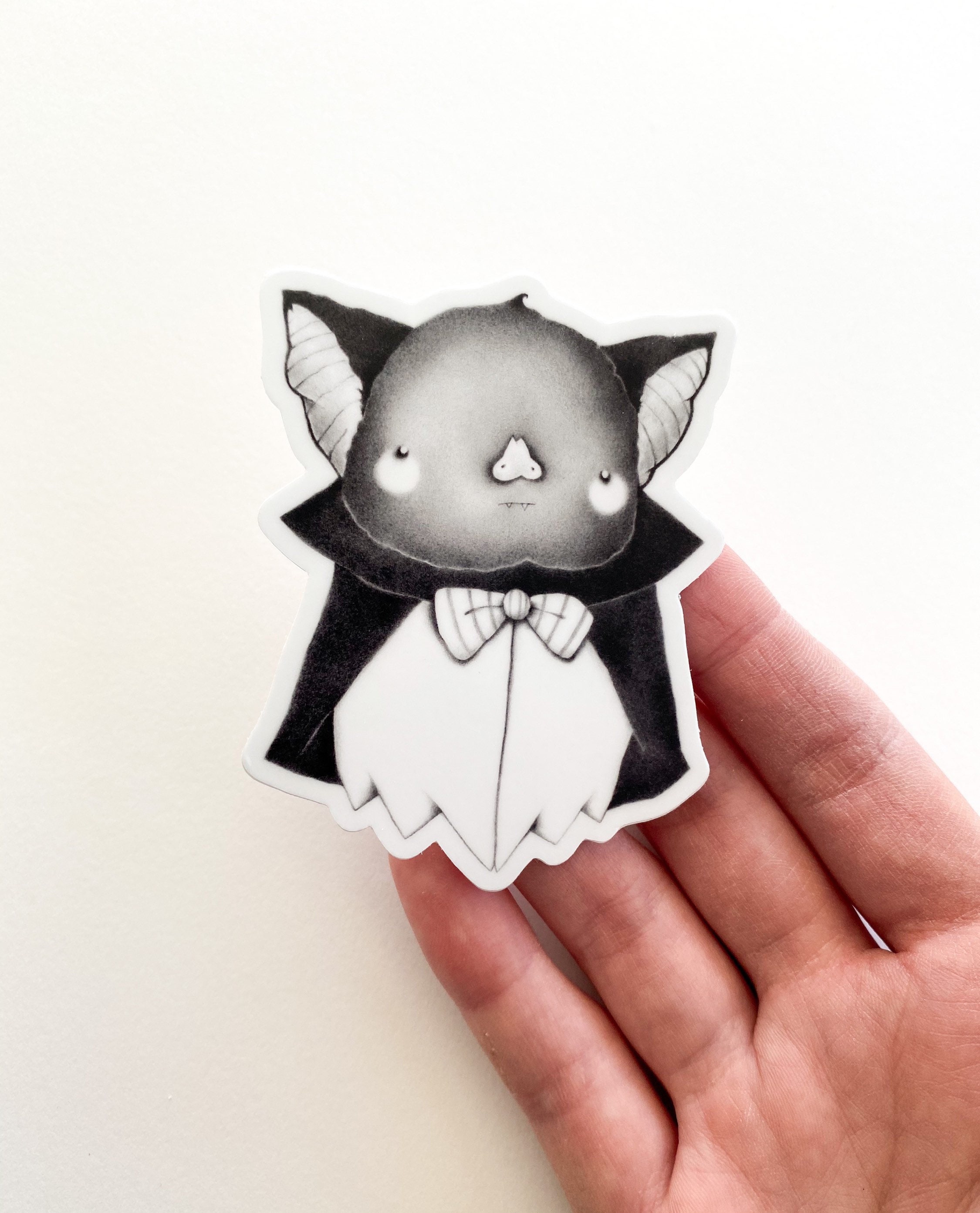 Fancy Bat cute vampire bat vinyl sticker | Etsy