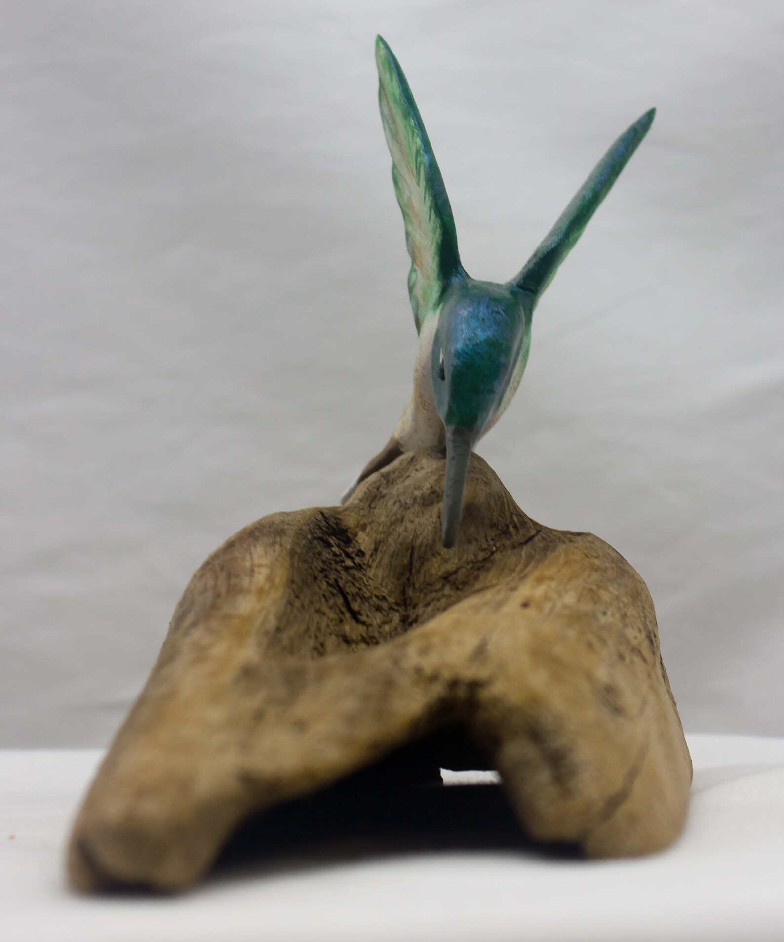 Ruby Throated Hummingbird Sitting. Handcrafted Carved - Etsy