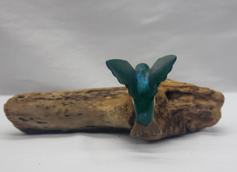 Ruby Throated Hummingbird Sitting. Handcrafted Carved - Etsy