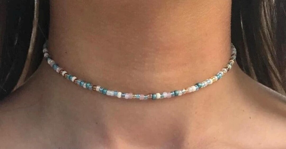 Coco Beach Beaded Choker. Beaded Necklace, Beaded Choker, Beach Jewelry ...