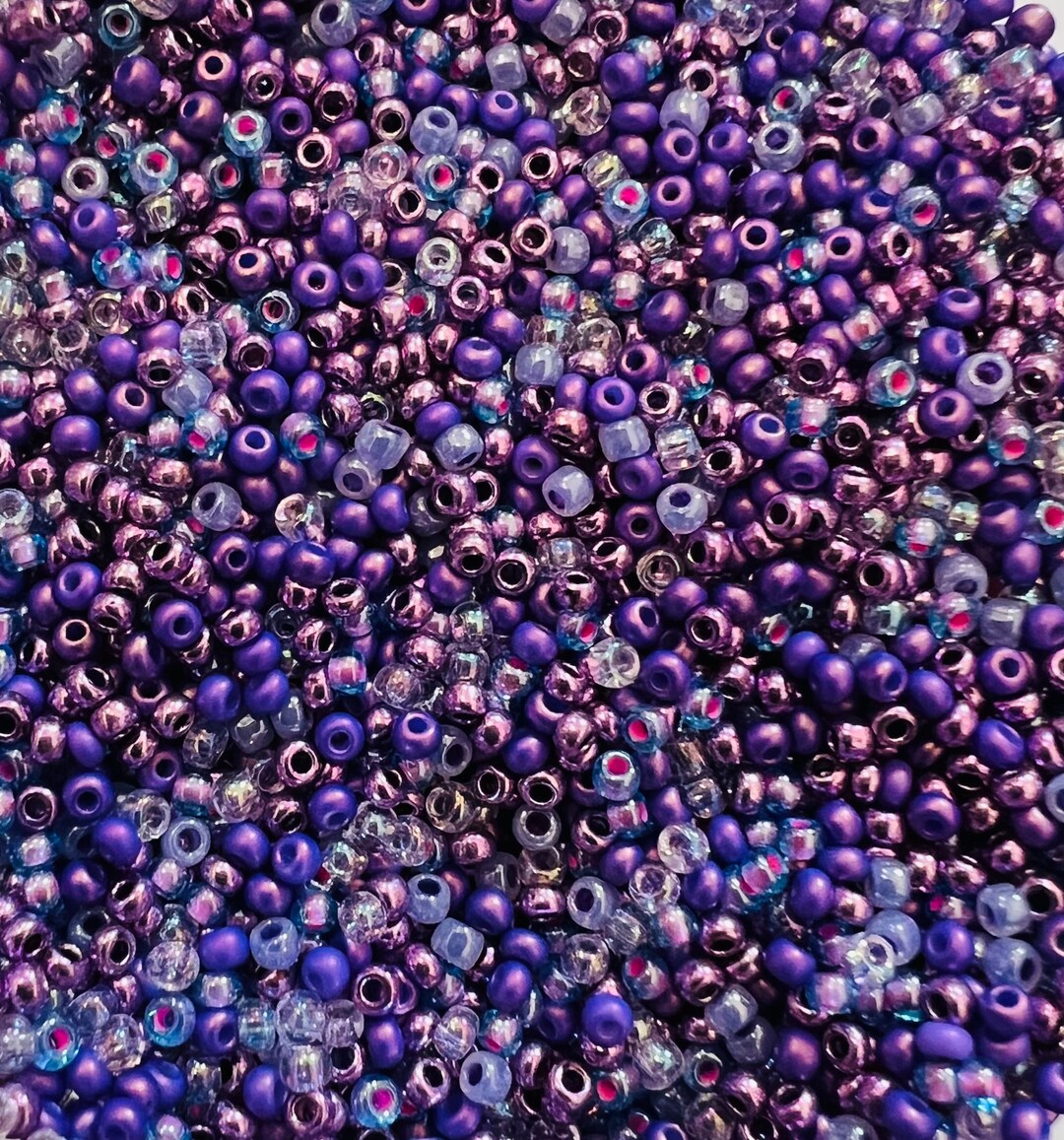 11/0 Miyuki Seed Beads, Purple Crush Seed Beads, Seed Bead Supply ...