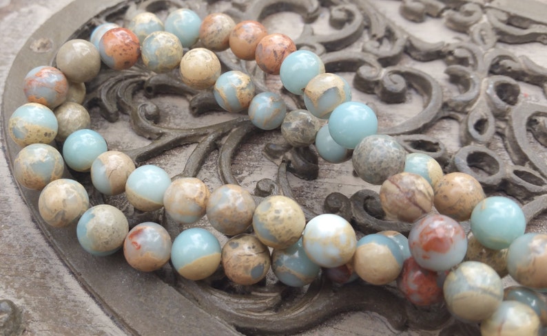 8mm African Opal Jasper Round Beads, Full Strand 50 Pcs - Etsy