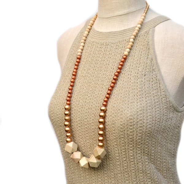Long Beaded Necklace - Etsy