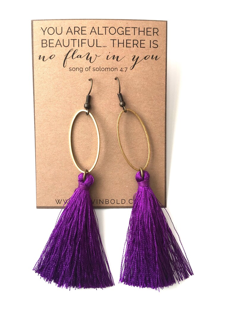 Purple Earrings / Ultra Violet Earrings / Violet Earrings / - Etsy