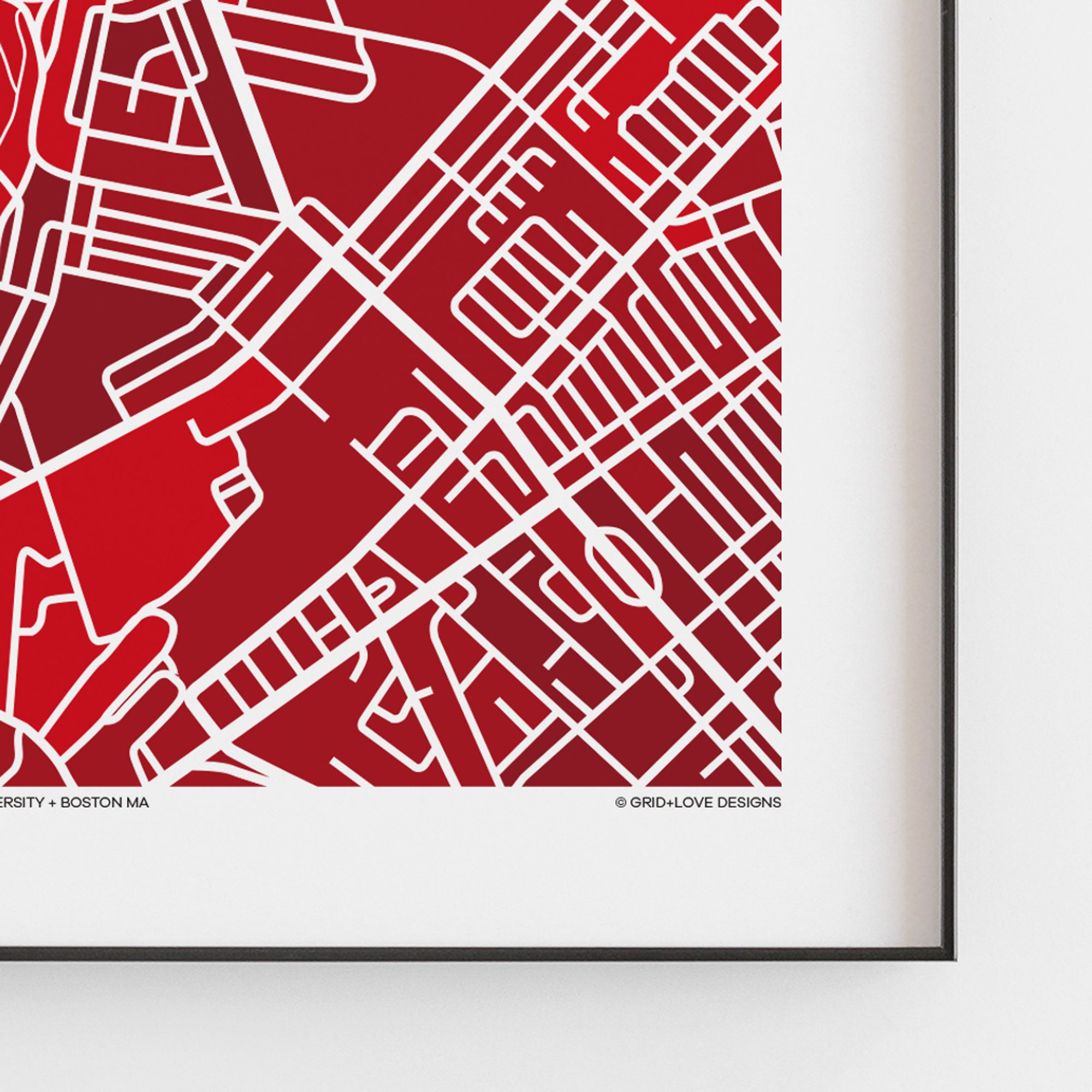 Northeastern University Map Print - Etsy