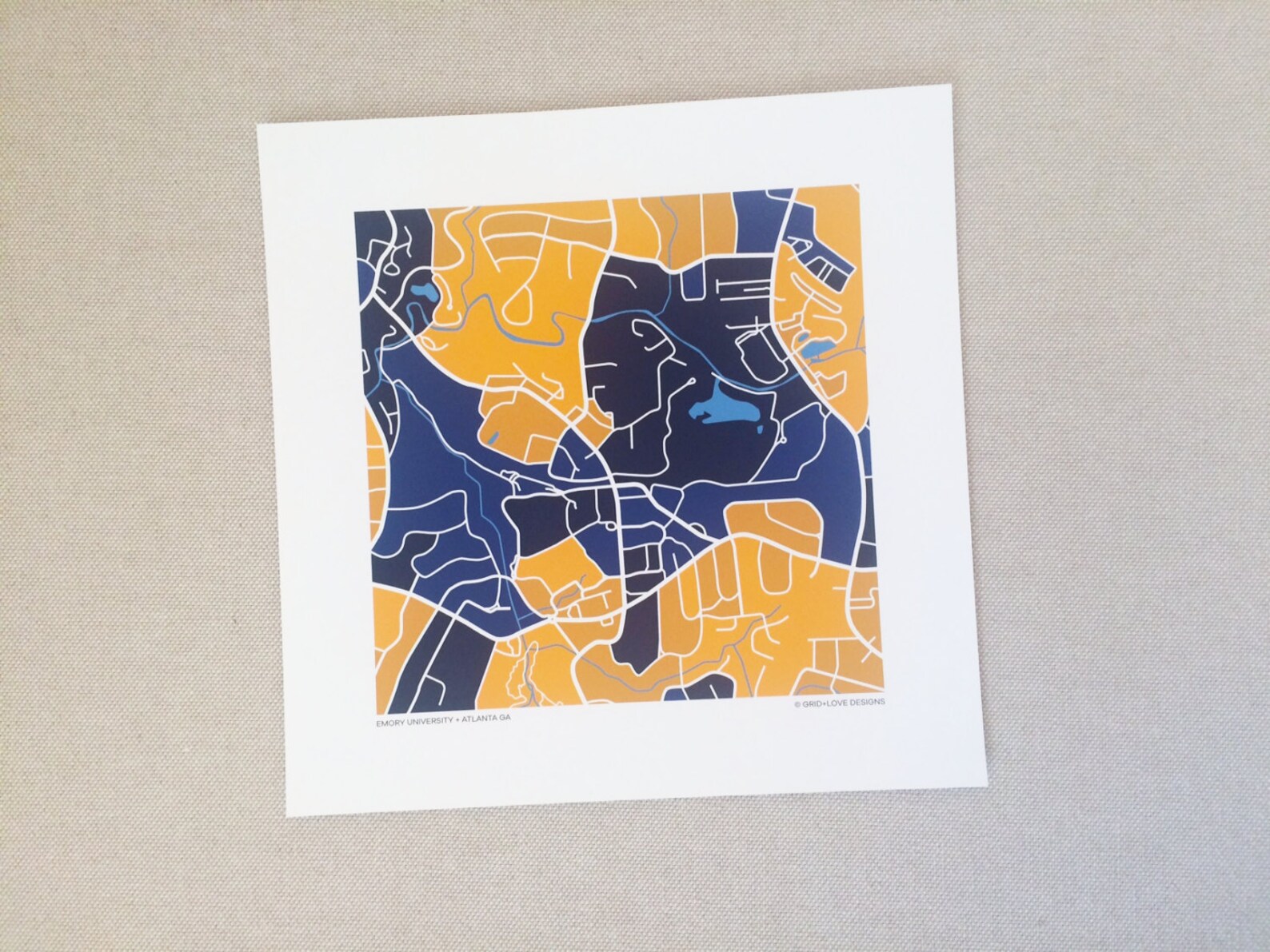 Emory University Map Print - Etsy
