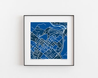 Washington University in St. Louis Map Print | Etsy