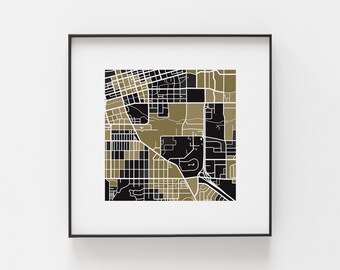 University of Colorado Map - Etsy