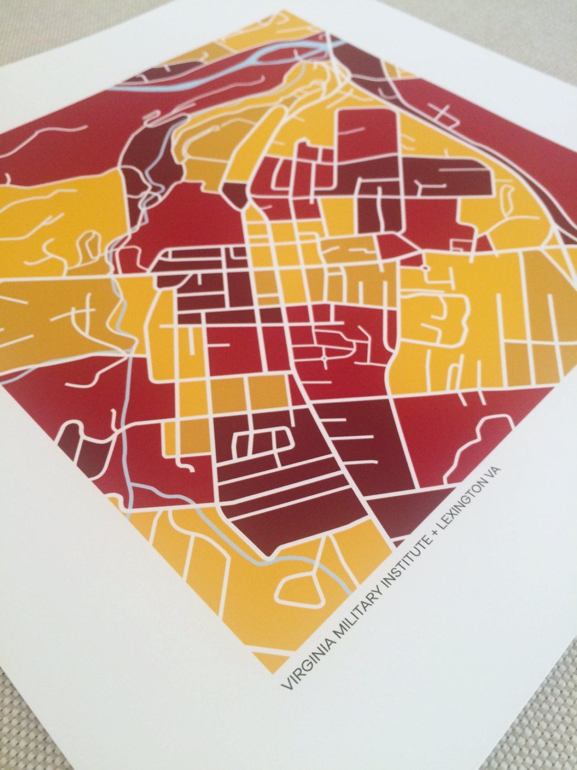 VMI Map Print - Etsy