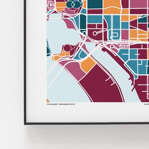 Washington DC - the Wharf - Map Print - Etsy
