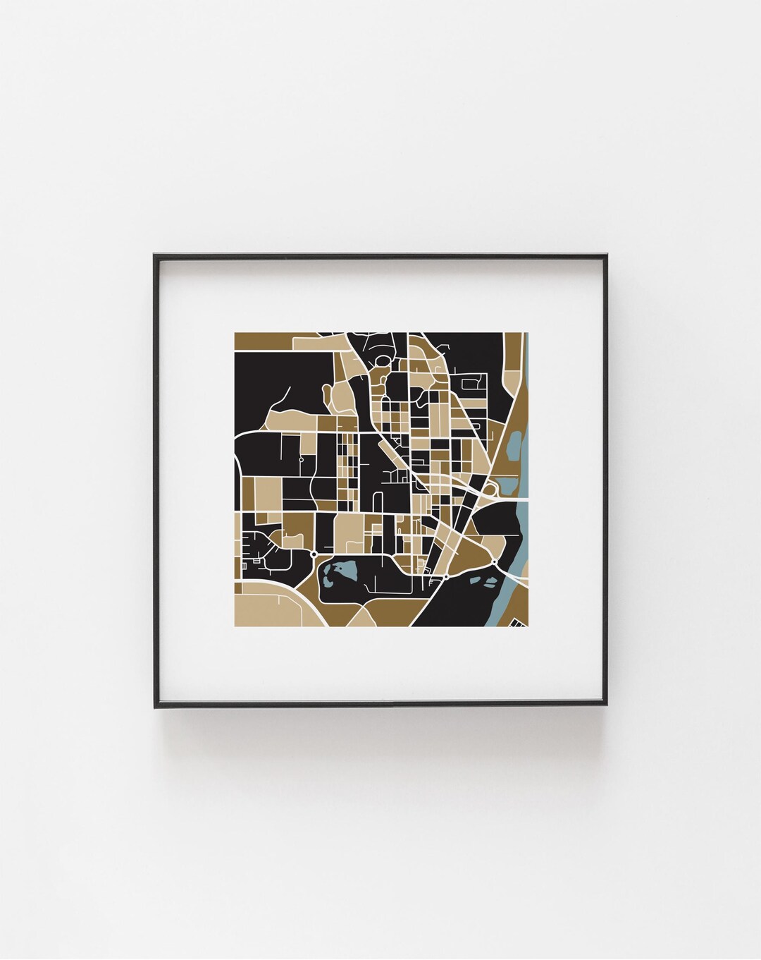 Purdue University - Map Print - Etsy