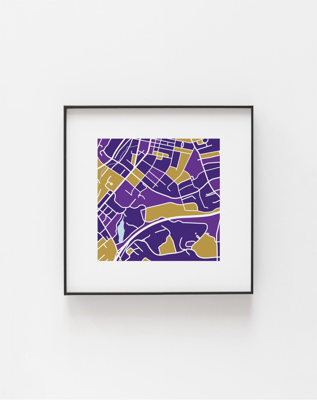 James Madison University - Map Print - Etsy