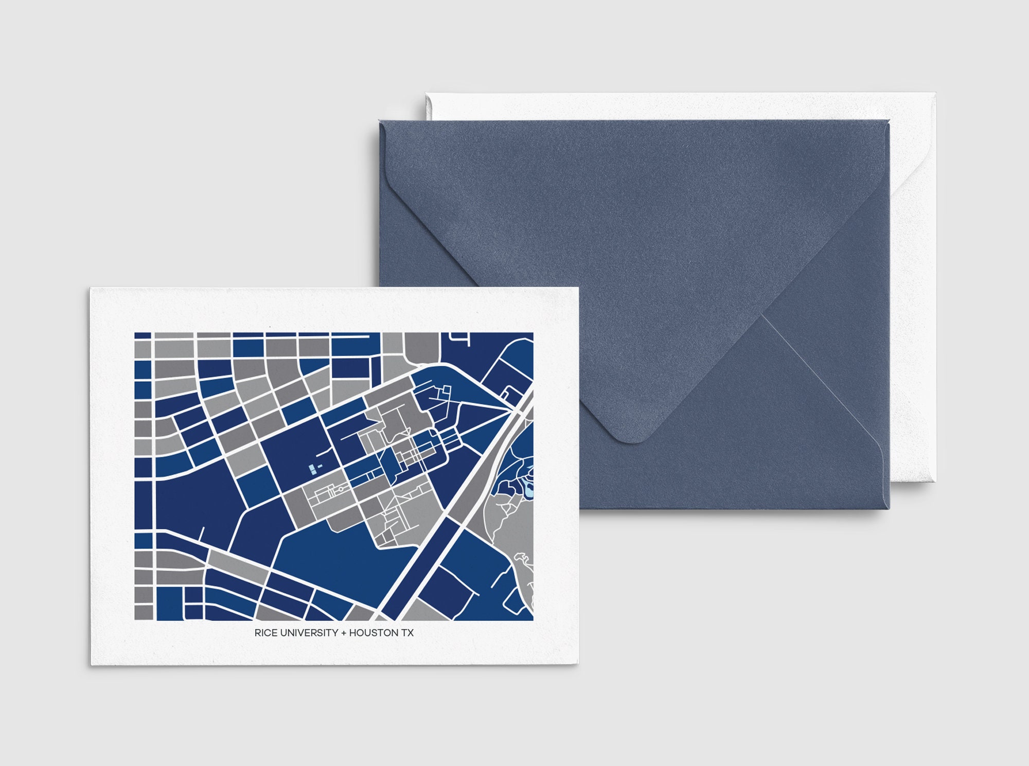 Rice University Map Cards - Etsy