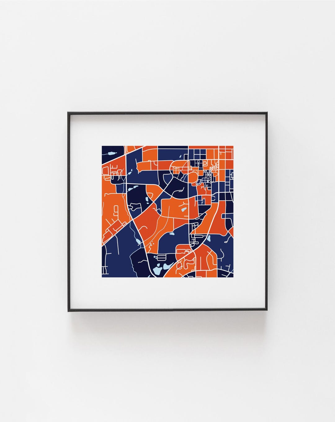 Auburn University - Map Print - Etsy