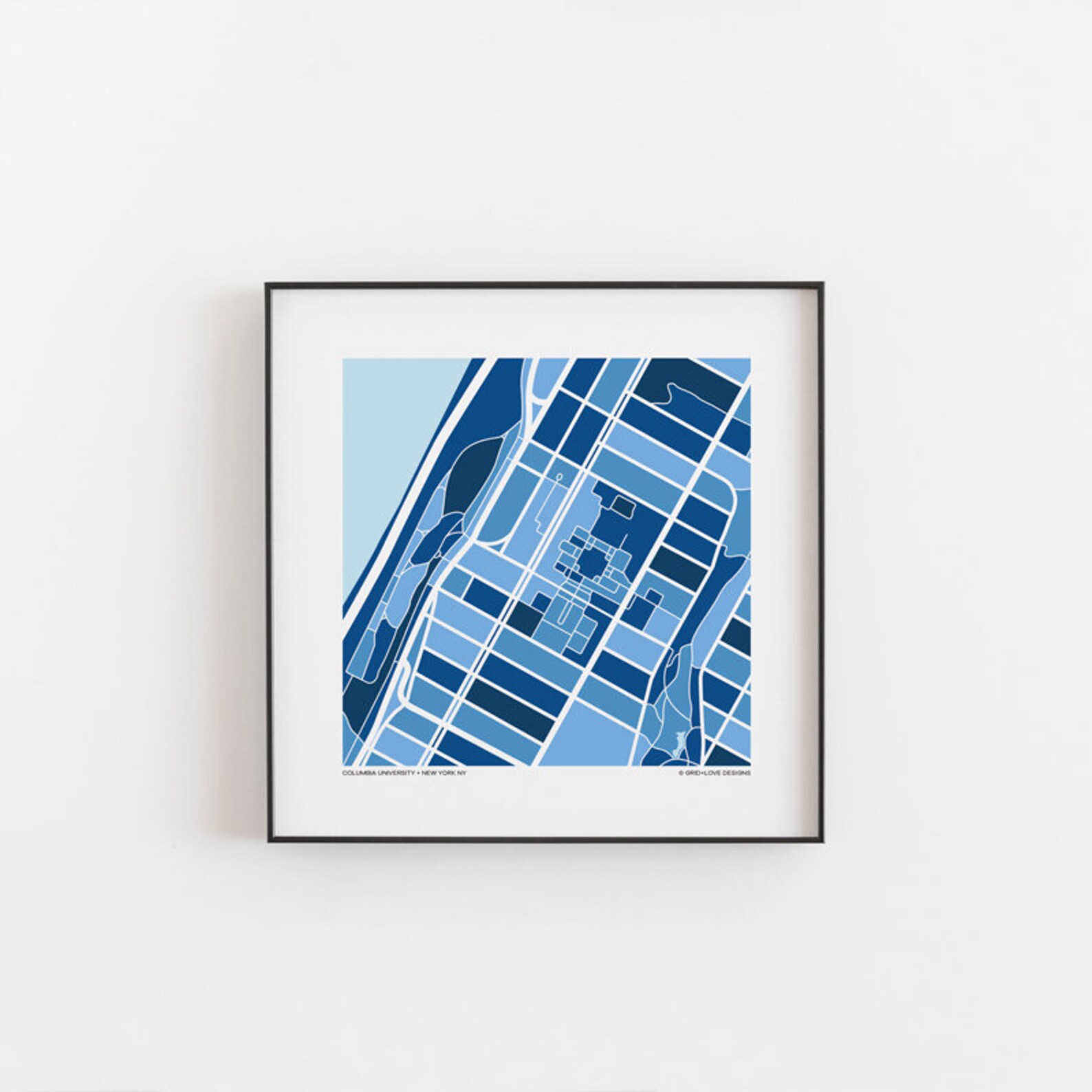 Columbia University Map Print - Etsy