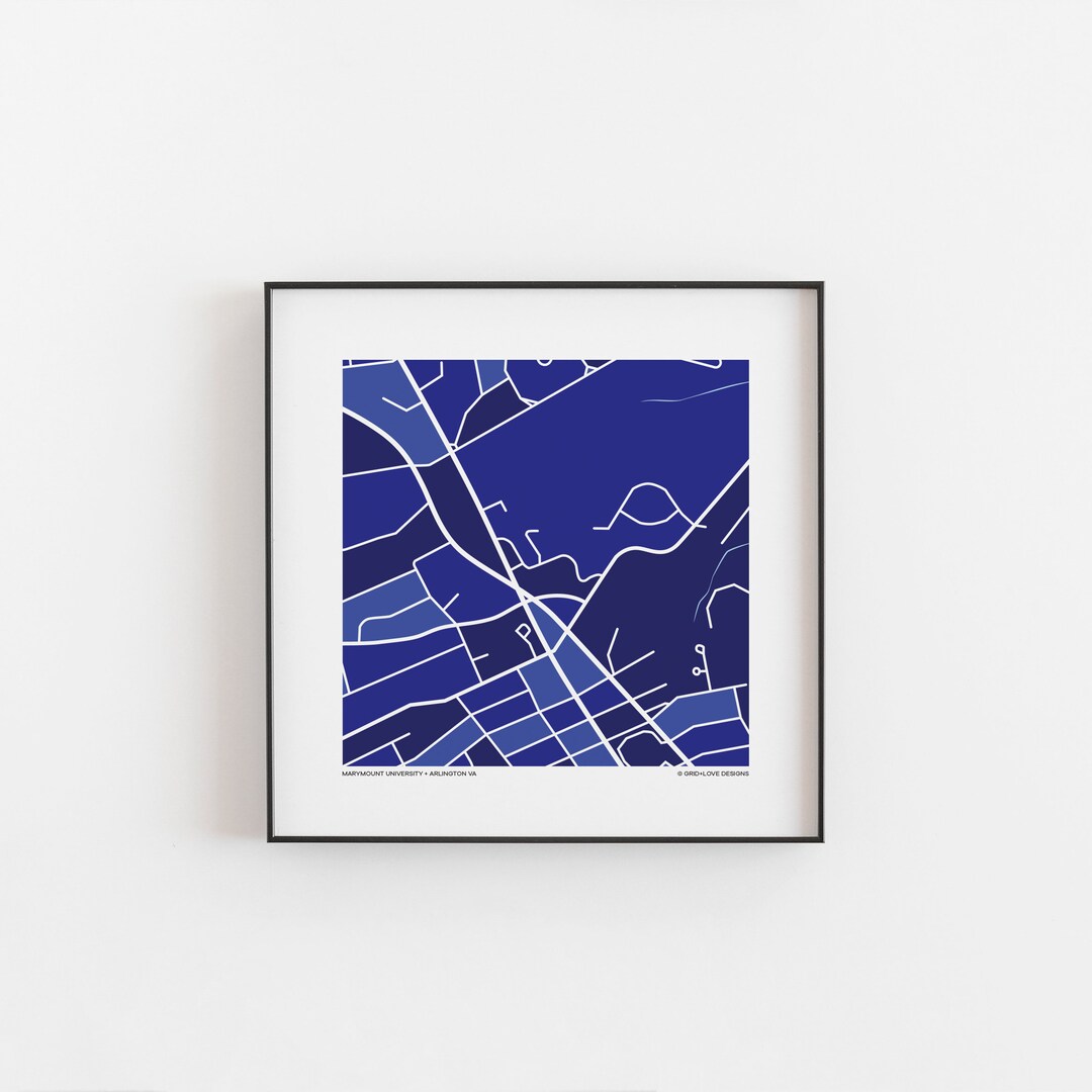 Marymount University - Map Print - Etsy