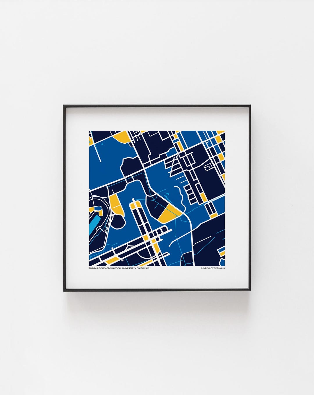 Embry-riddle Aeronautical University - Map Print - Etsy