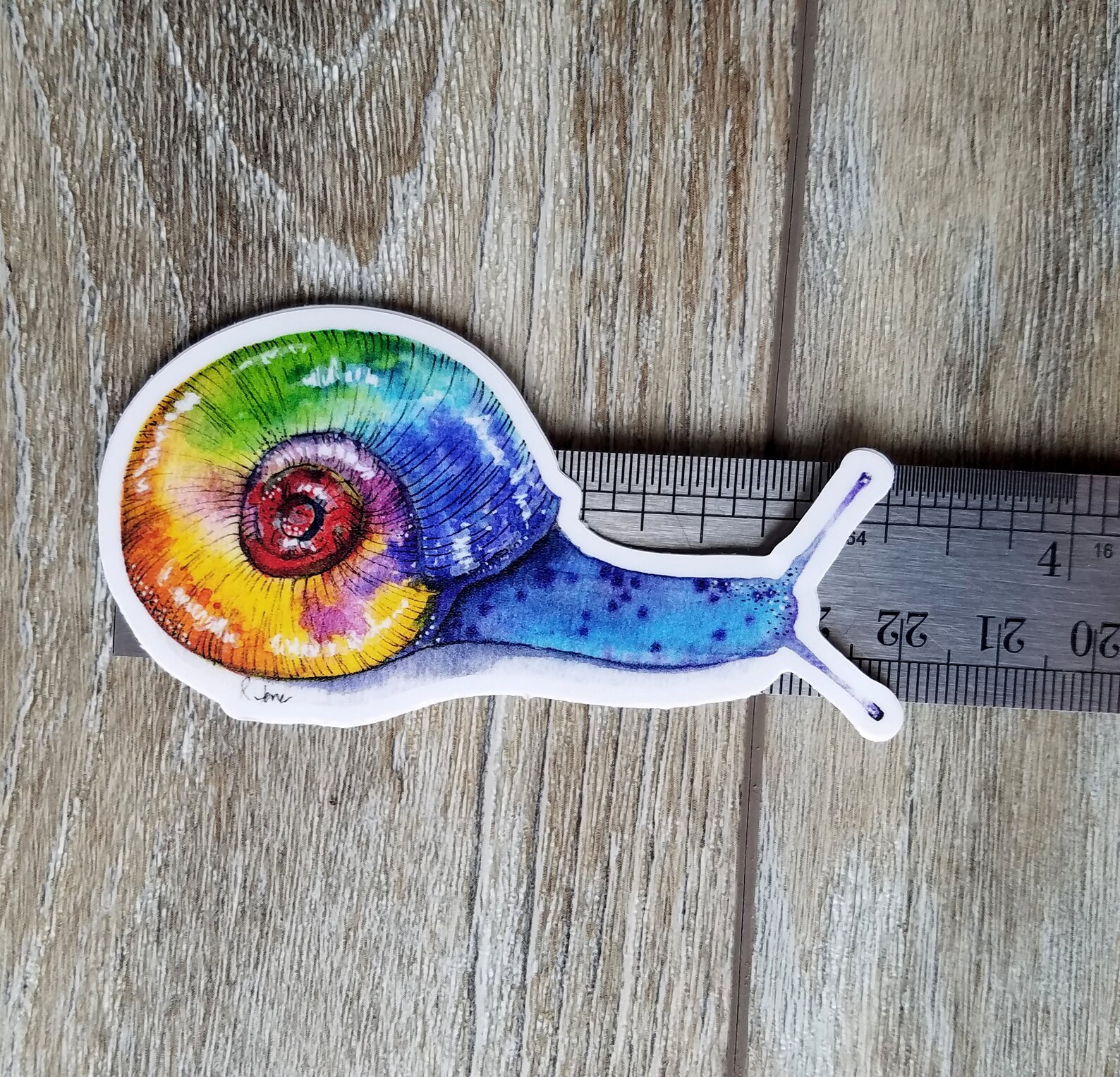 Snail Weather Proof Vinyl Decal Die Cut Decal Happy Snail - Etsy