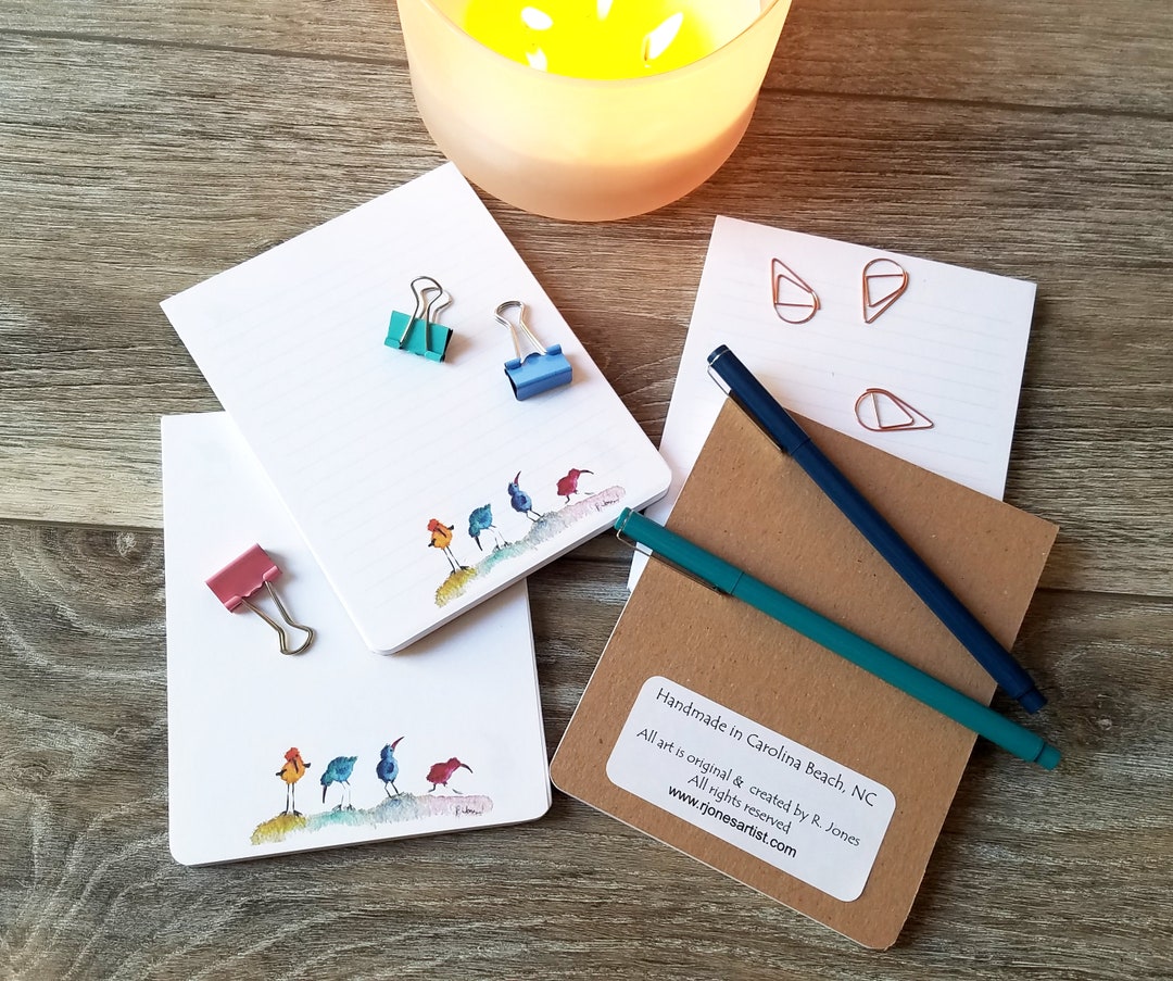 Sandpipers Memo Pad: Handmade Bird Notes, 4 Unique Designs - Etsy