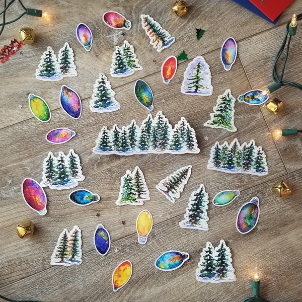 Evergreen Tree Stickers - Etsy