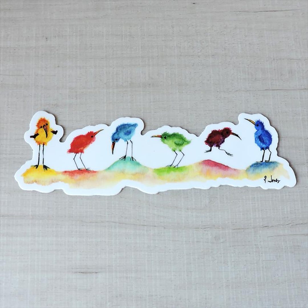 6 Sandpiper Decal - Weatherproof, Waterproof Vinyl Sticker, 6 ...