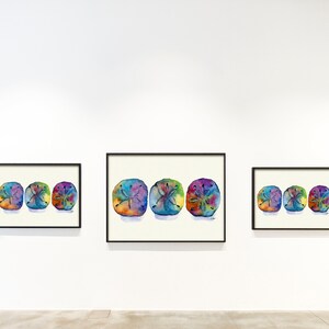 Digital Print - Watercolor Sand Dollar, Coastal Art, Ocean Art, Beach ...