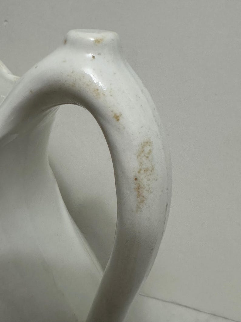 Vintage Ironstone Pitcher, Vintage White Ironstone Jug, Knowles Taylor ...