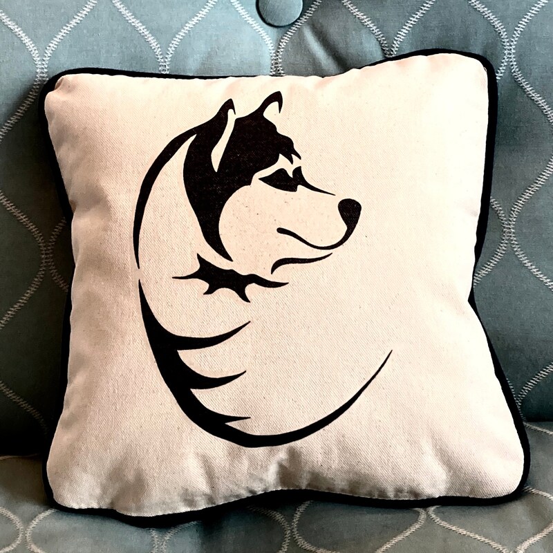 Husky Pillow - Etsy