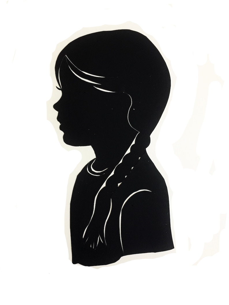 Custom Silhouette Portrait / One 5x7 - Etsy Canada