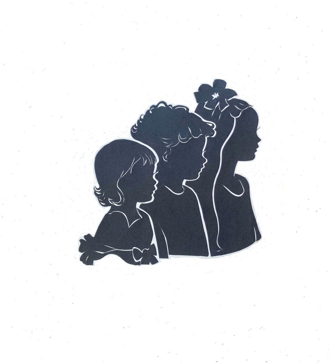 Group of 3 Silhouettes - Etsy