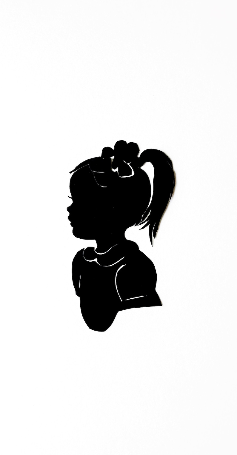 Custom Silhouette Portrait / One 5x7 - Etsy