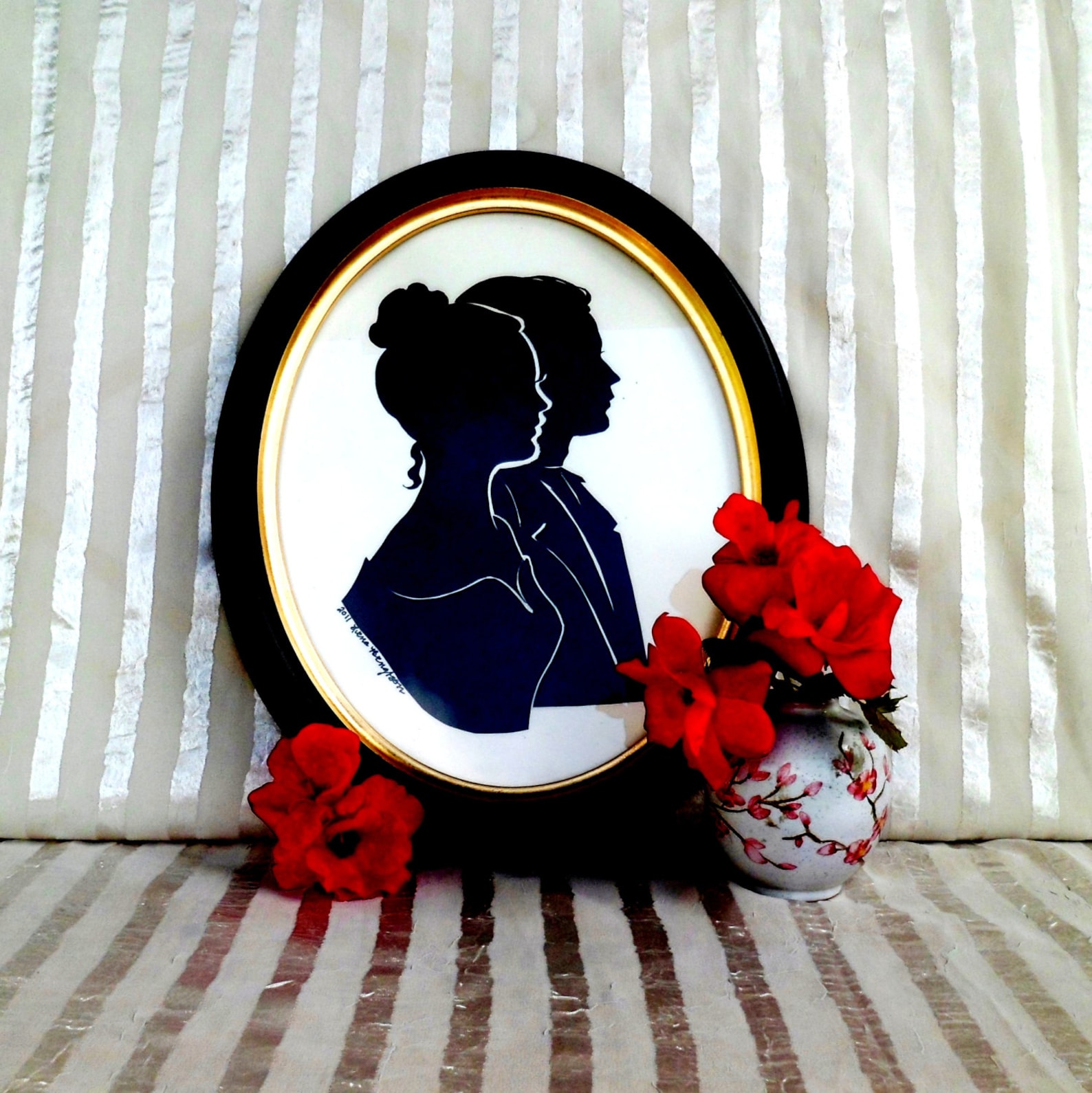 8x10 Black Oval Wood Frame - Etsy