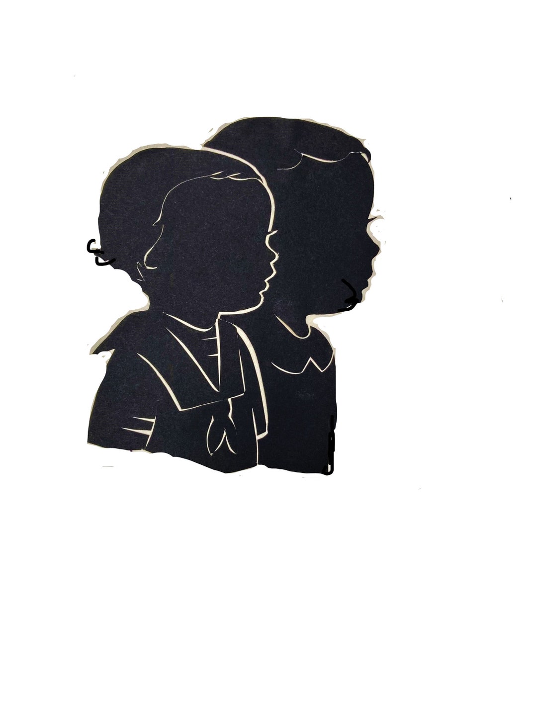 Double 5x7 Silhouette - Etsy