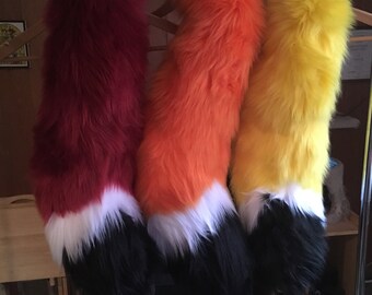 Blue fox tail | Etsy