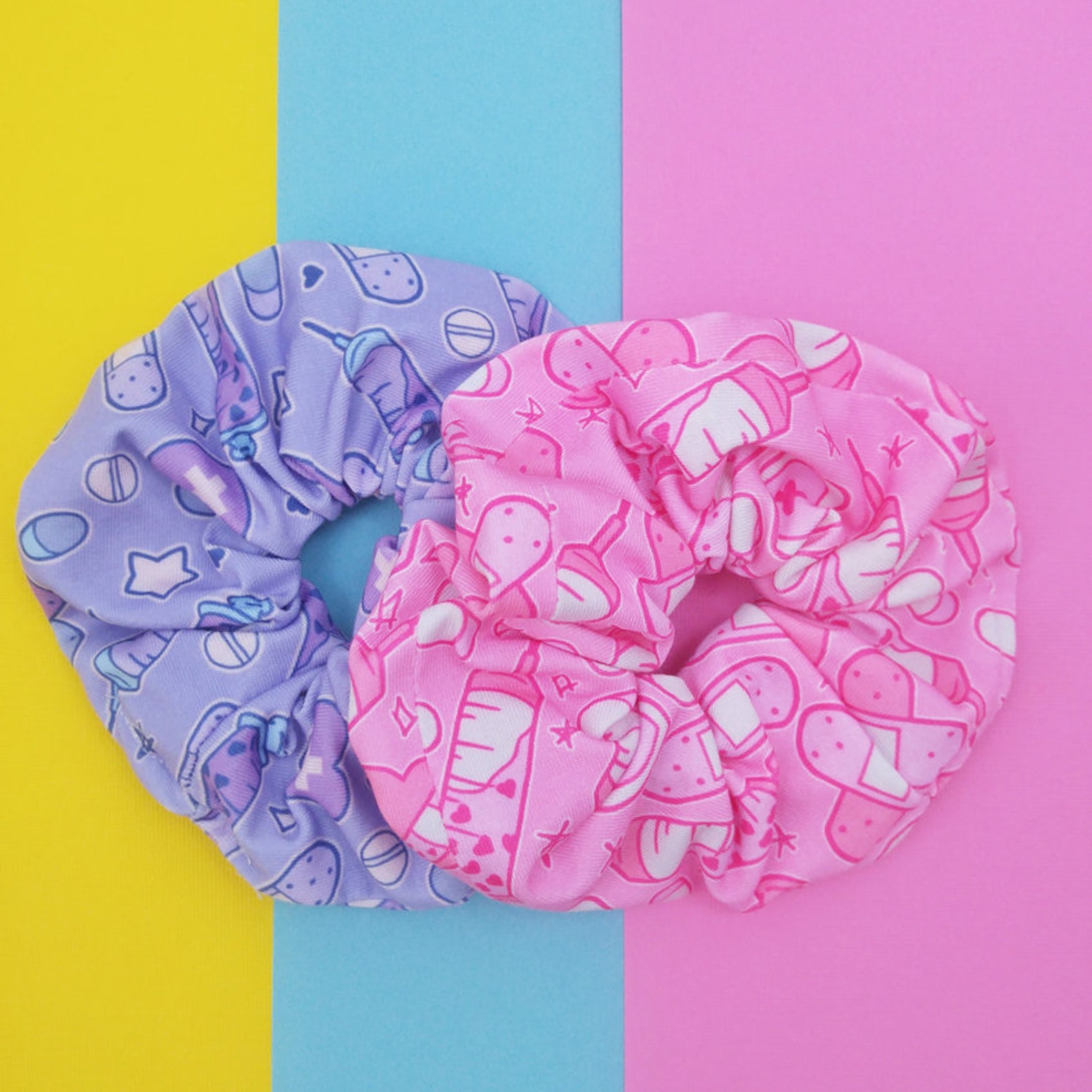 Surprise Scrunchie Grab Bag Set With Pastel Kawaii Menhera - Etsy