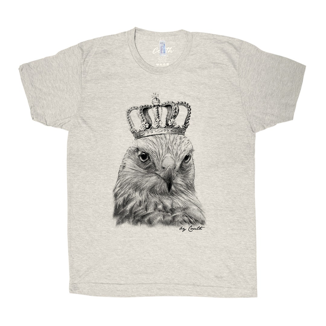 Hawk Crown T-shirt: Mens Tri-blend Bird Tee - Etsy Canada