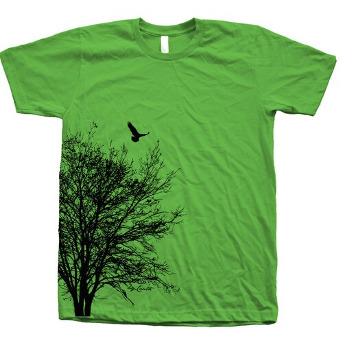 Tree T-shirt Unisex T-shirt Men's T-shirt Neck Green - Etsy