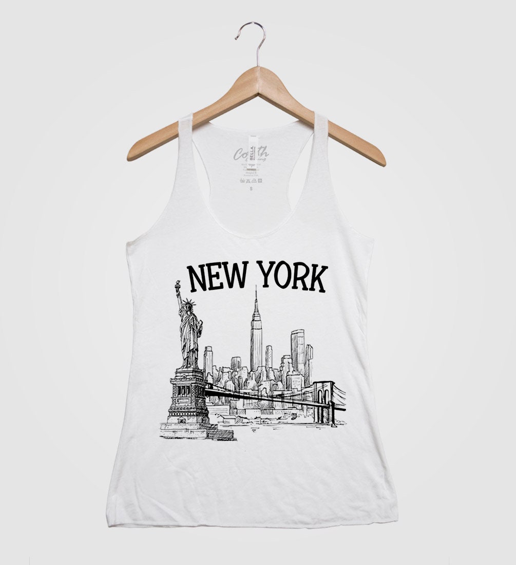 New York Tank Top Womens Racerback Tank NYC Shirt | Etsy