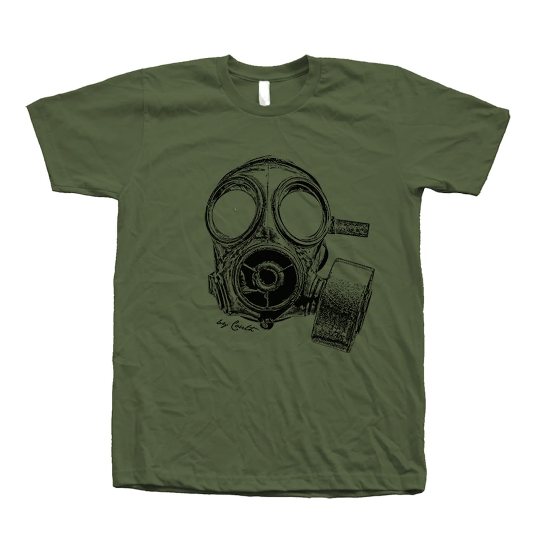 Vintage Gas Mask Graphic Tee: Steampunk Military Shirt - Etsy