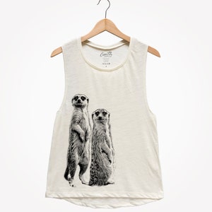 Meerkat Tank, Tank Top for Women, Muscle Tee, Animal Shirt, Cute Summer ...