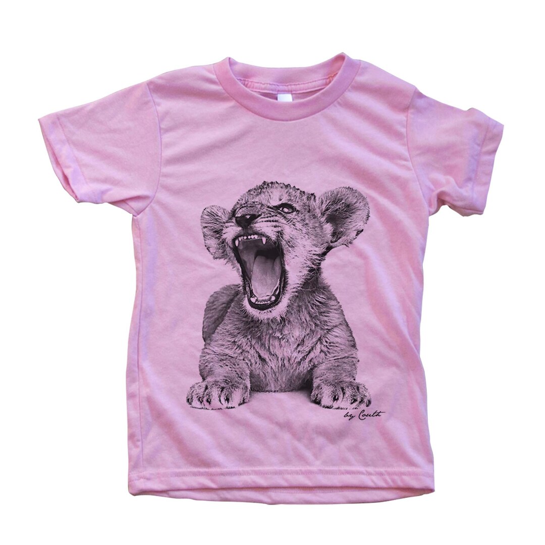 Kids Tshirt, Lion Cub T-shirt, Lion T Shirt, Lion T-shirt, Tshirt ...