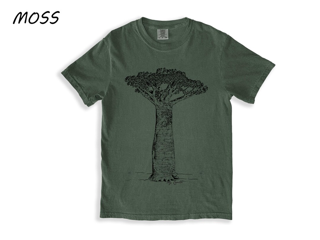 Comfort Colors Baobab Tree T-shirt: Hand Screen Printed Nature Tee - Etsy