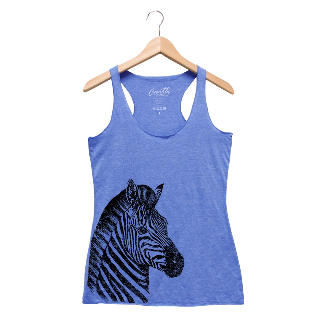 Zebra Tank Top, Women's Tank Top, Cute Animal Print, Animal Tank Top ...