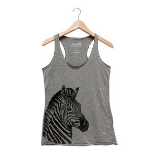 Zebra Tank Top, Women's Tank Top, Cute Animal Print, Animal Tank Top ...